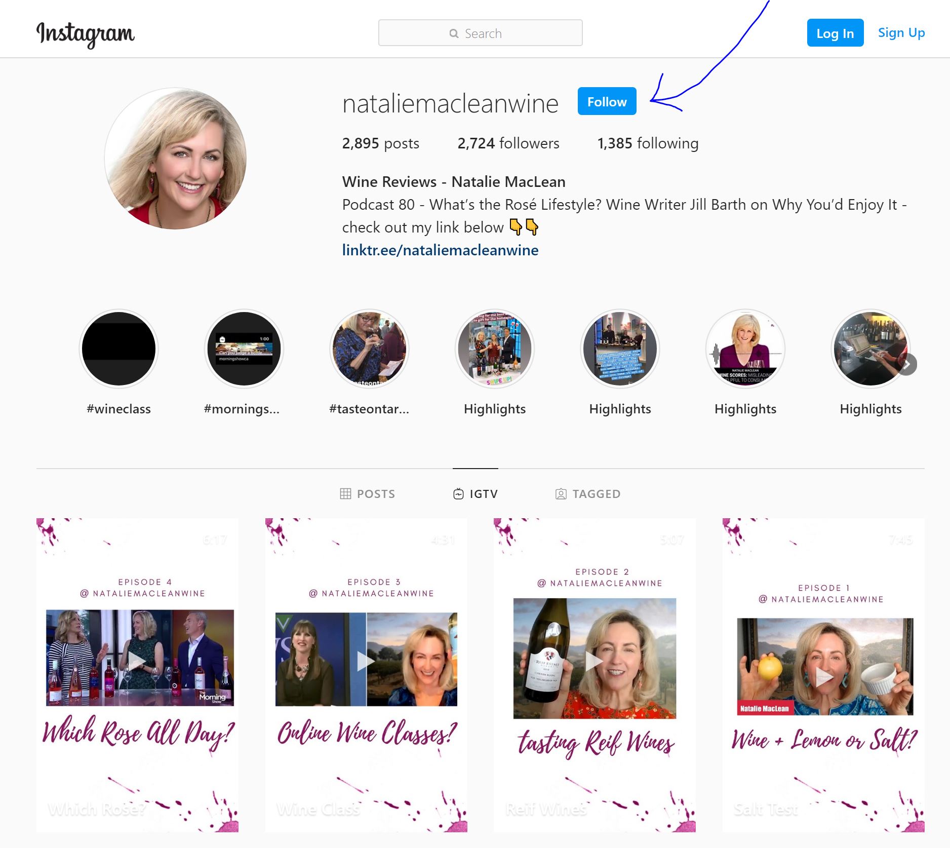 Instagram Home - Natalie MacLean