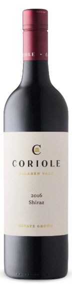 Coriole Shiraz 2016 Expert Wine Review: Natalie MacLean