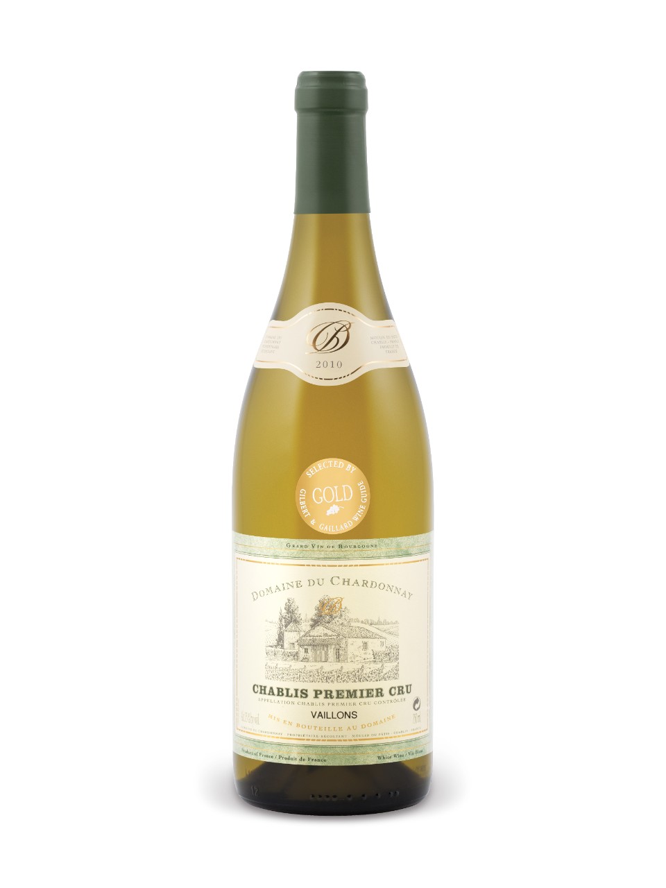 Domaine Du Chardonnay Vaillons Chablis 1Er Cru Chardonnay 2010 Expert ...