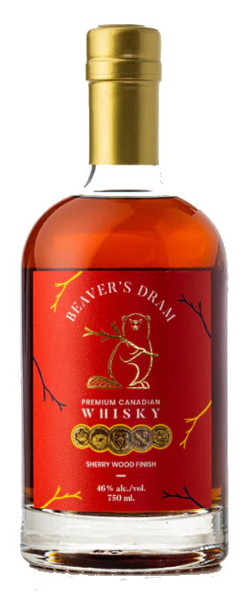 Dunrobin Distilleries Beaver's Dram Sherry Wood Finish Premium Canadian ...